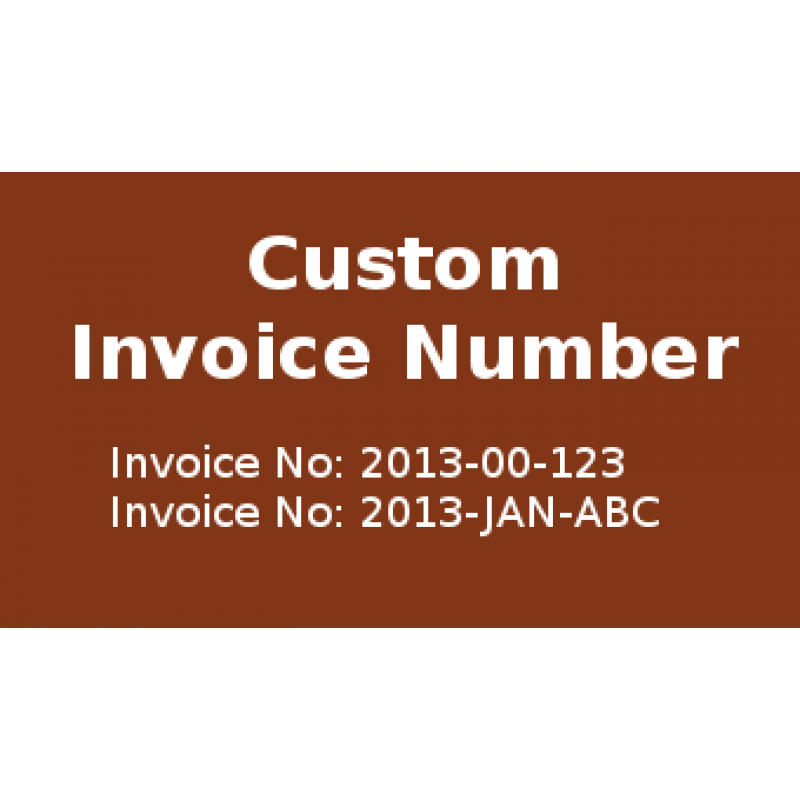 Custom Invoice Number
